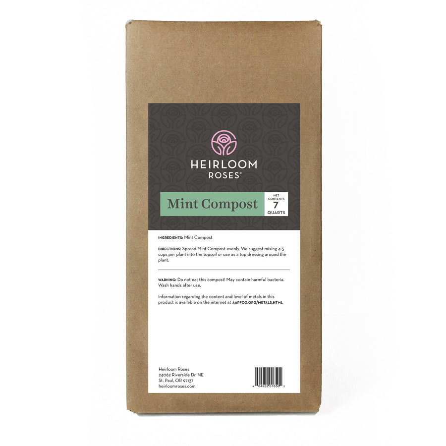 100% Natural Mint Compost – Heirloom Roses